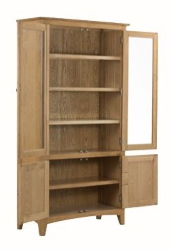 Oak Display Cabinet | Solid Oak Display Cabinet | CFS UK