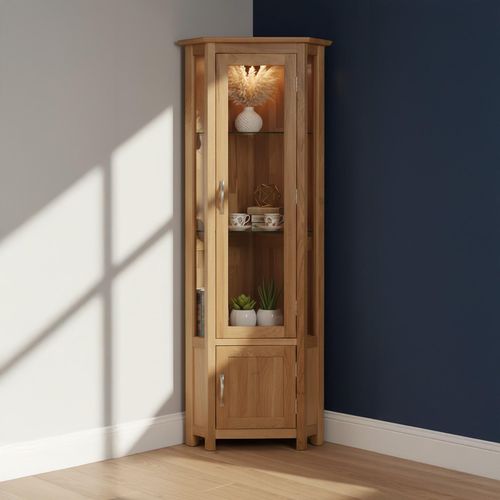 Oak Display Cabinets & Units on Sale - CFS UK