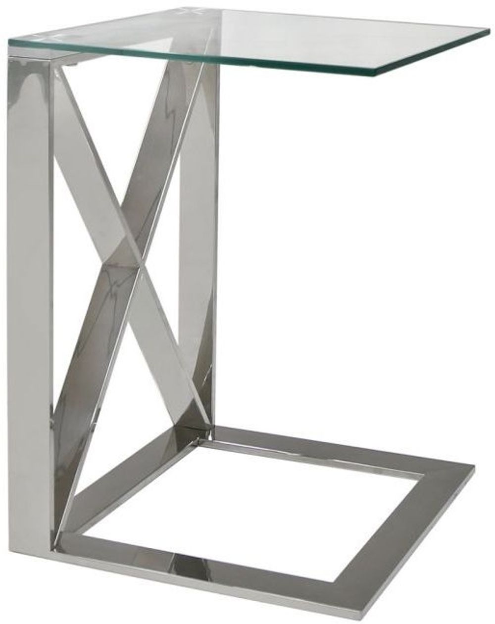 Zenith Glass and Chrome Sofa Table | Choice Furniture Superstore UK