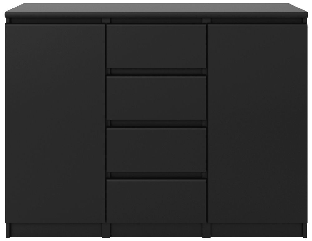 Naia Black 2 Door Small Sideboard | Choice Furniture Superstore UK