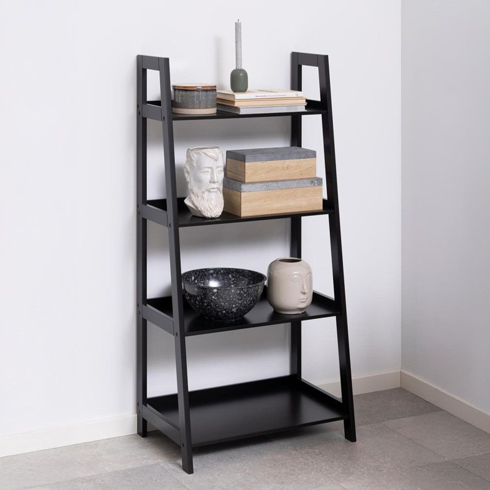 Wally Black Small Ladder Bookcase | Choice Furniture Superstore UK