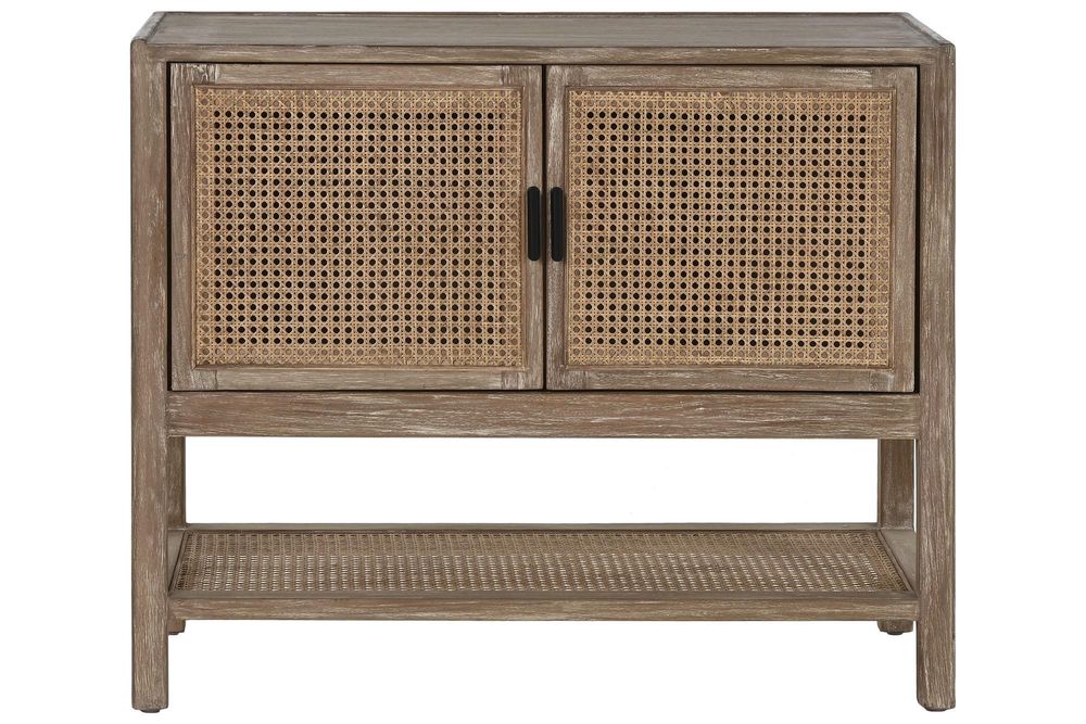 Bliss Wood and Rattan Small 2 Door Sideboard - 90cm | CFS UK
