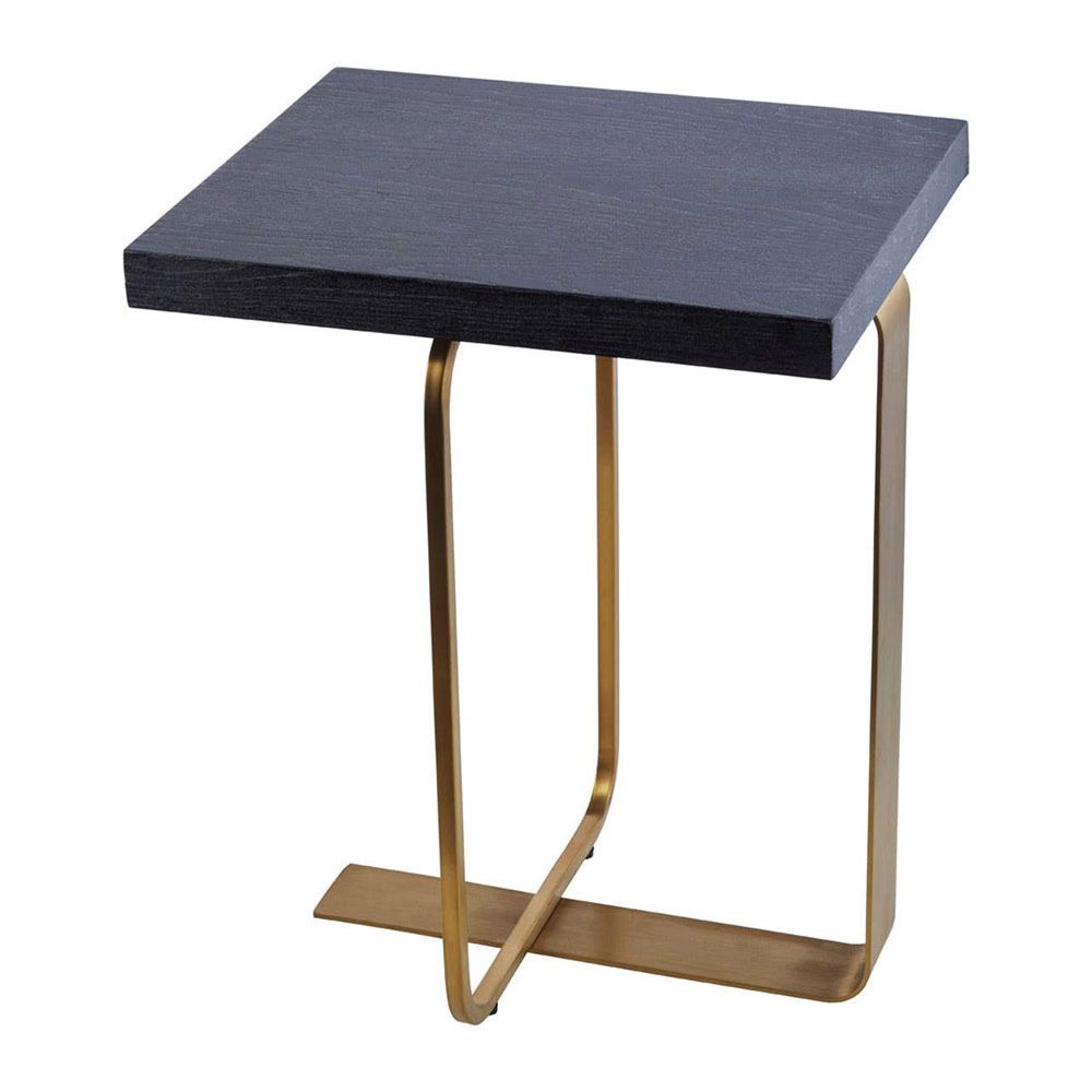 Lena Black Oak Side Table | Choice Furniture Superstore UK