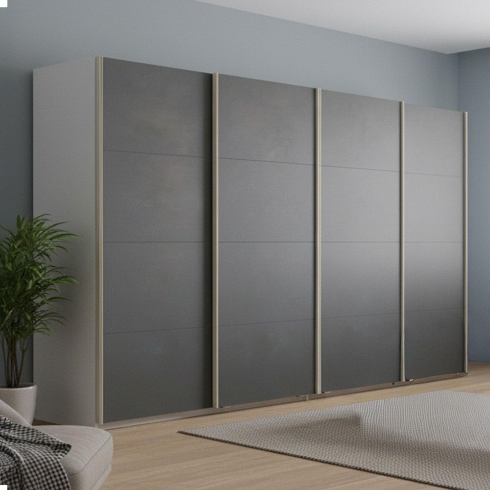 Rauch Beluga Extra 361cm 4 Door Sliding Wardrobe - Alpine White and ...