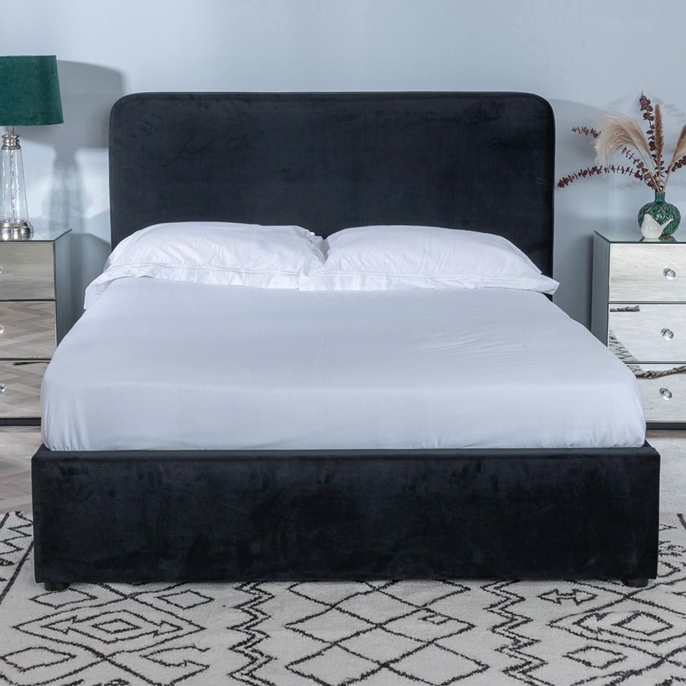 Ashby Black Fabric Bed | Choice Furniture Superstore UK