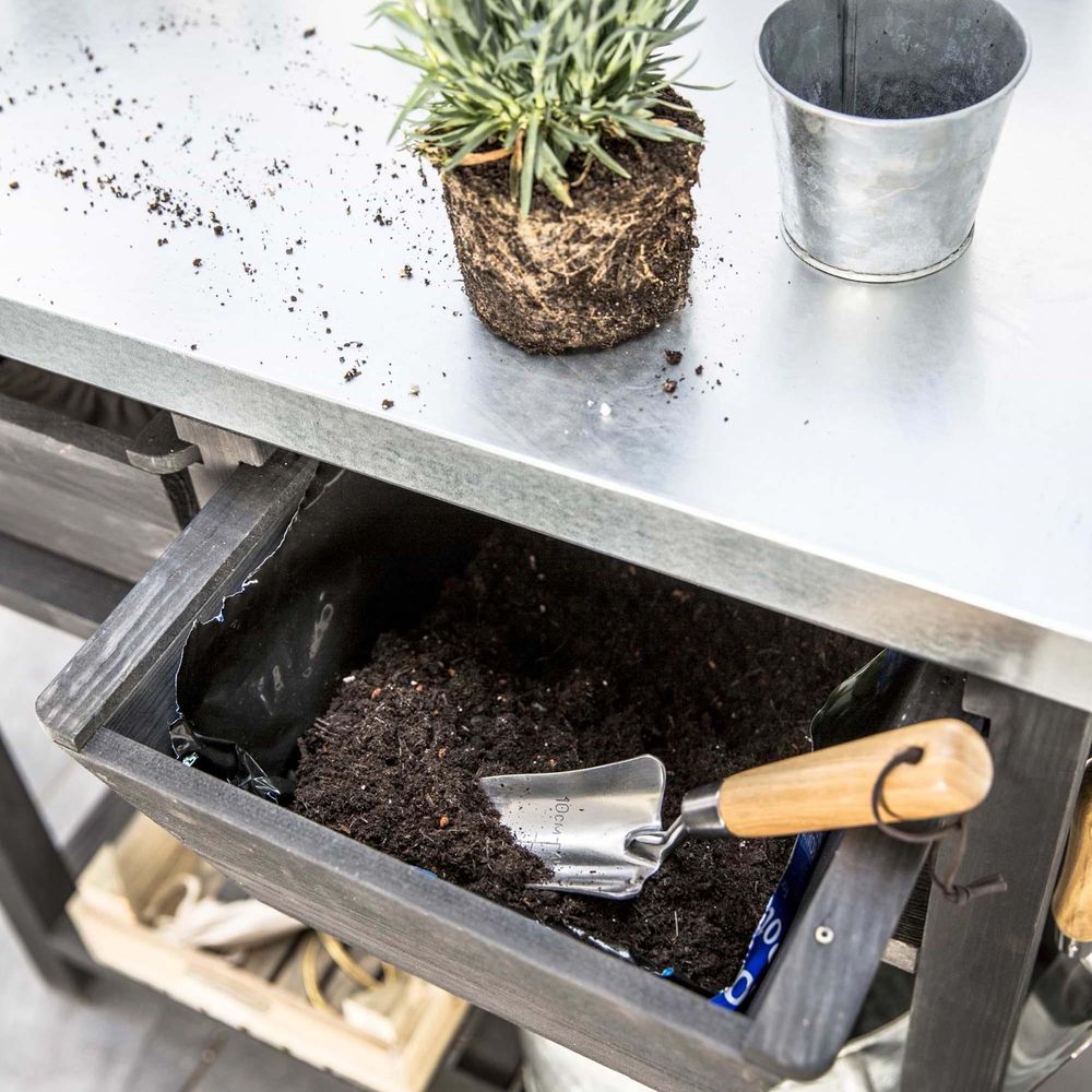 Moreton Outdoor Black Potting Storage Unit | Choice Furniture Superstore UK