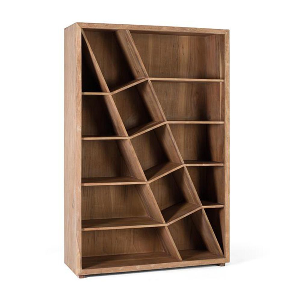 Zenda Solid Acacia Wood Bookcase | Choice Furniture Superstore UK
