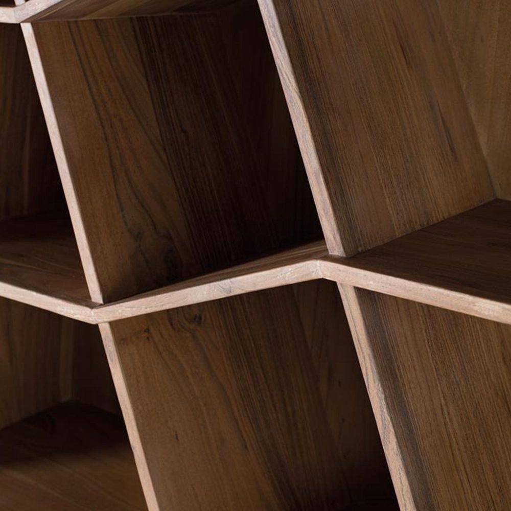 Zenda Solid Acacia Wood Bookcase | Choice Furniture Superstore UK