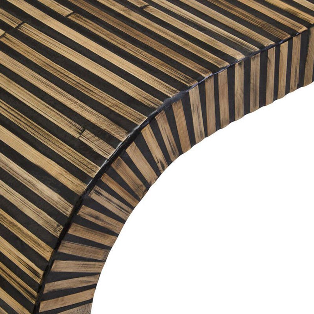 Bambusa Bamboo Inlay Curved Console Table | Choice Furniture Superstore UK