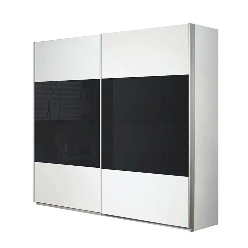 Rauch Quadra 181cm 2 Door Sliding Wardrobe - Alpine White and Basalt ...