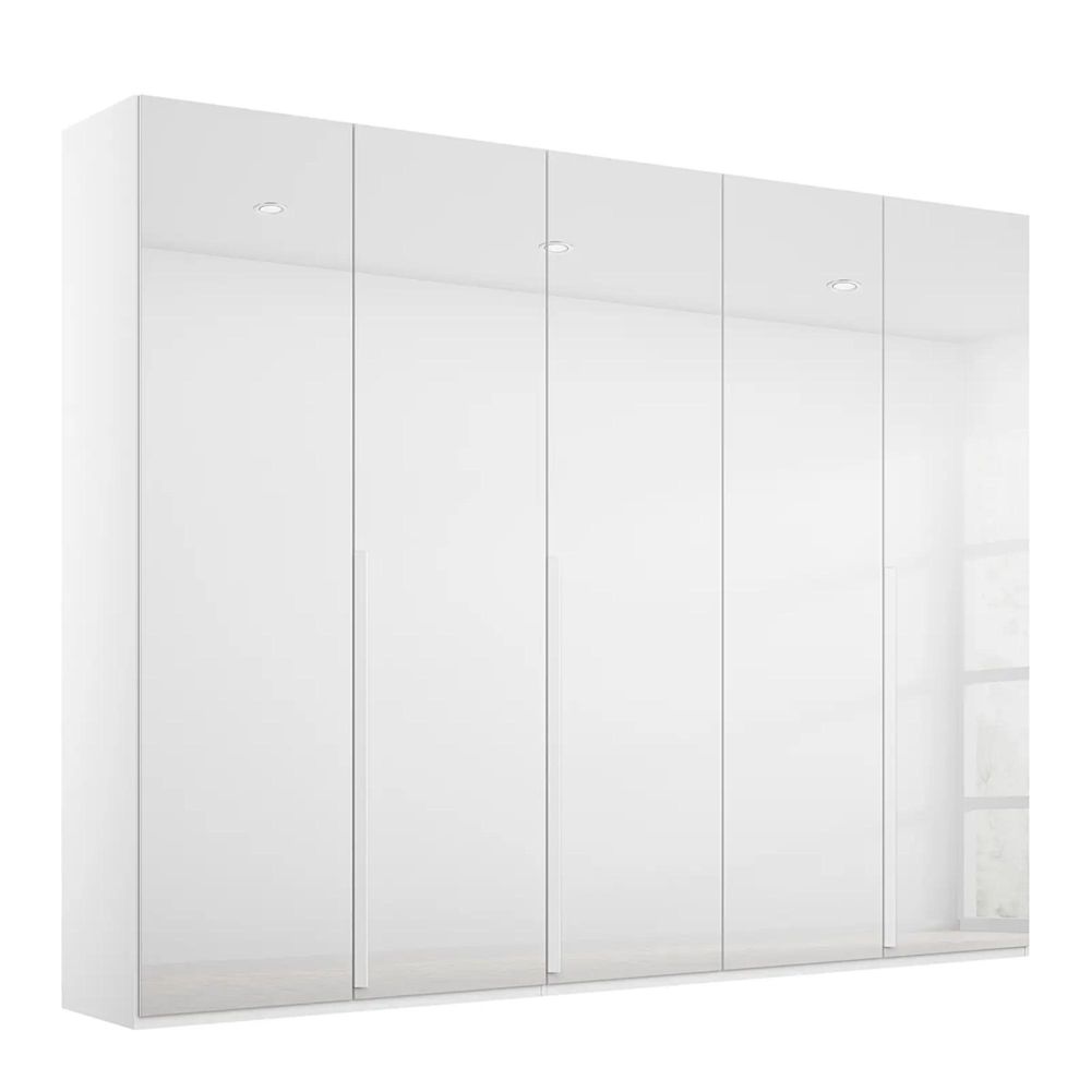 Rauch Purisma 251cm 5 Door Wardrobe - Alpine White and Crystal White ...