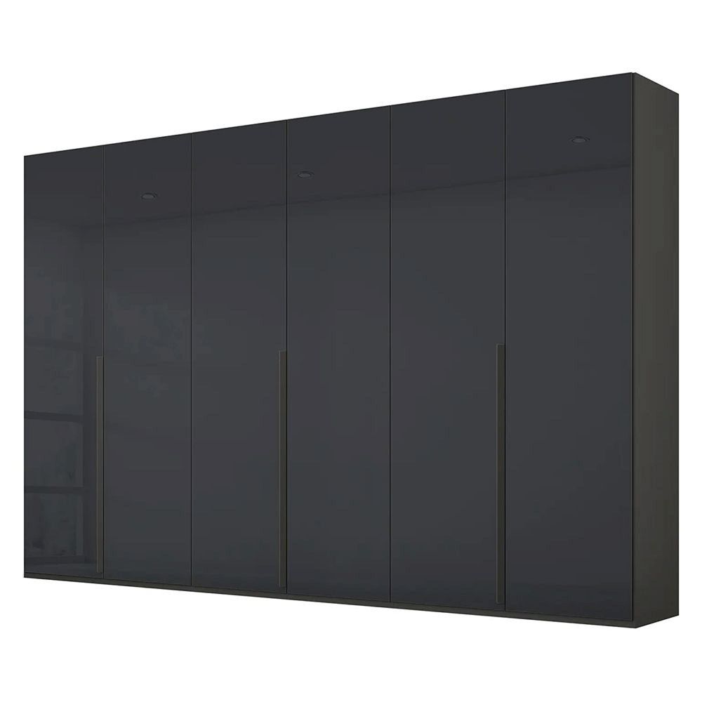 Rauch Purisma 301cm 6 Door Wardrobe - Graphite and Basalt Glass | CFS UK