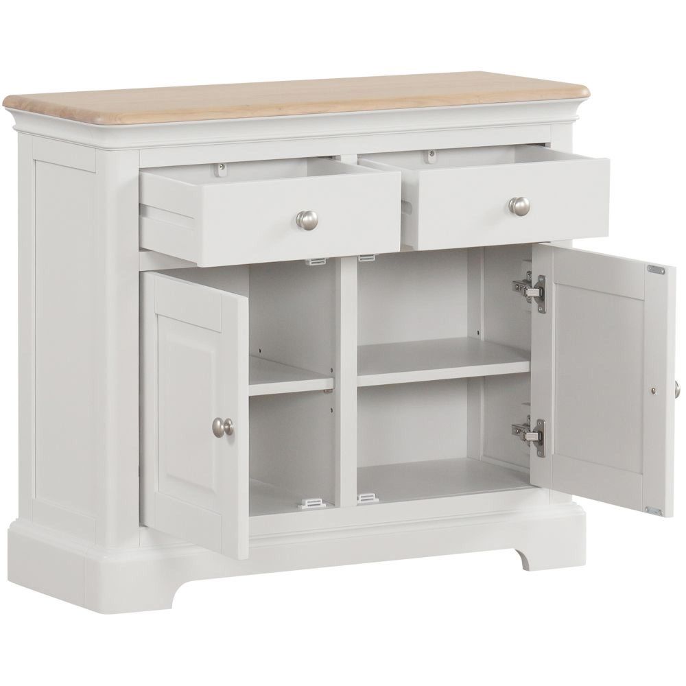 Cromwell Grey Painted 90cm Small 2 Door Sideboard | Choice Furniture ...