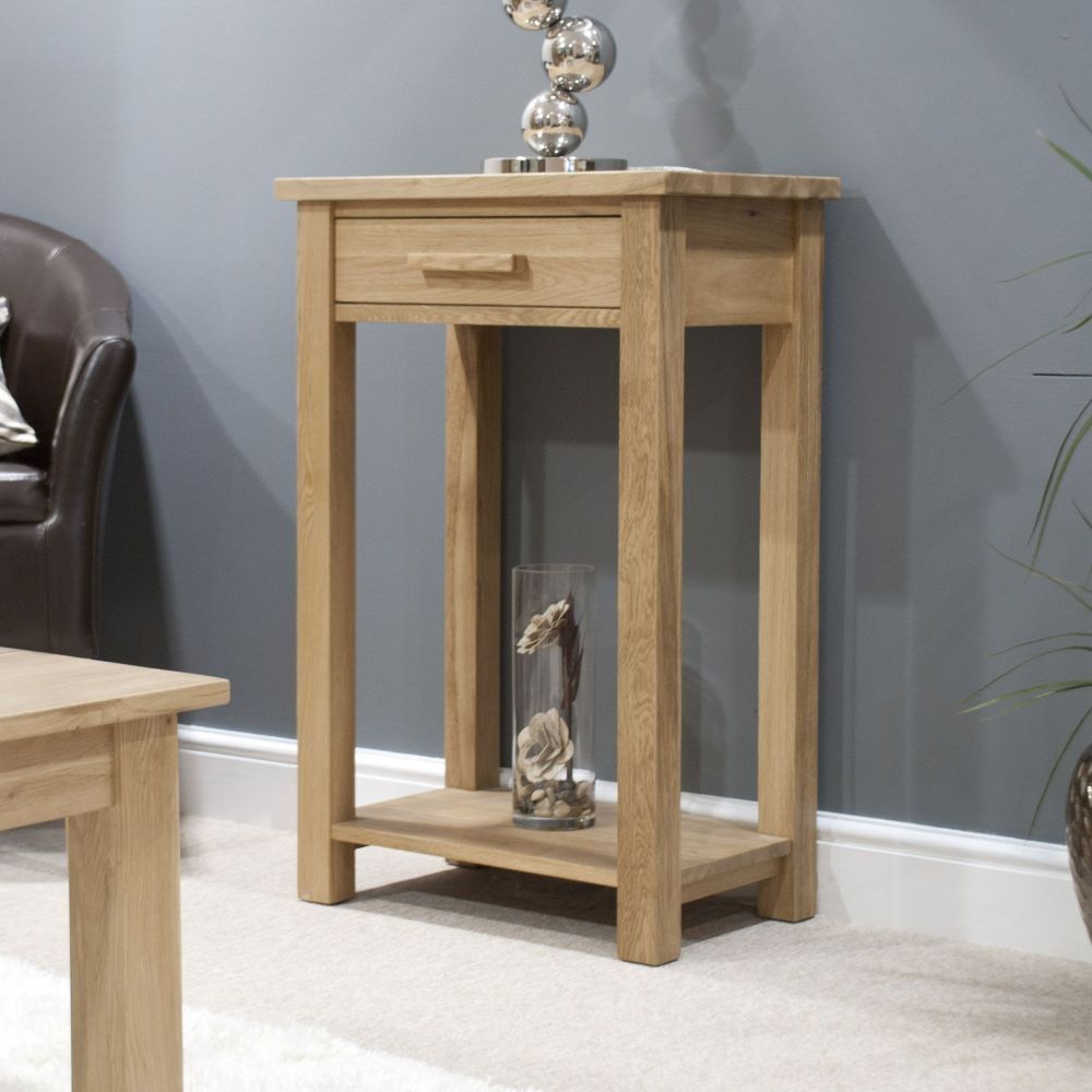 Buy Opus Oak Console Table, Best Price Small Opus Console Table | CFS UK