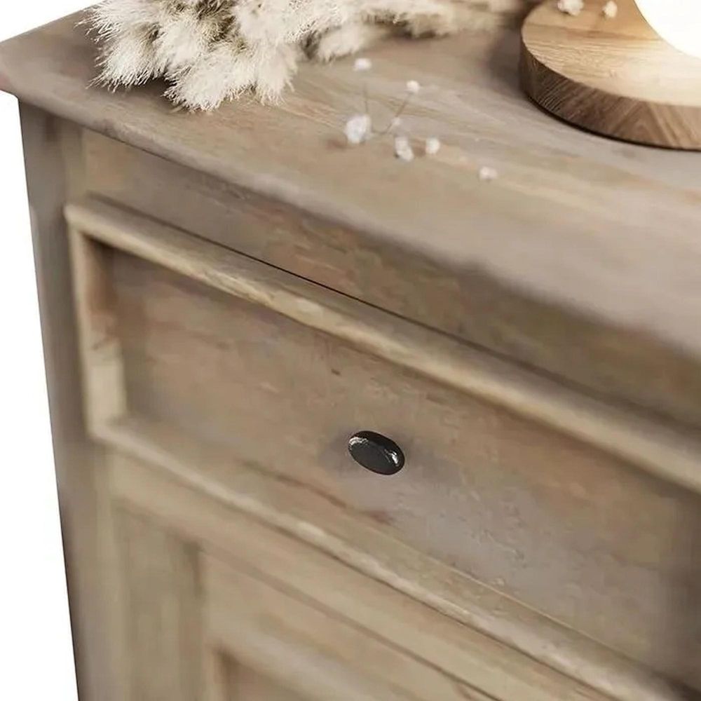 Fleur French Style Grey Sideboard - 2 Doors - CFS UK