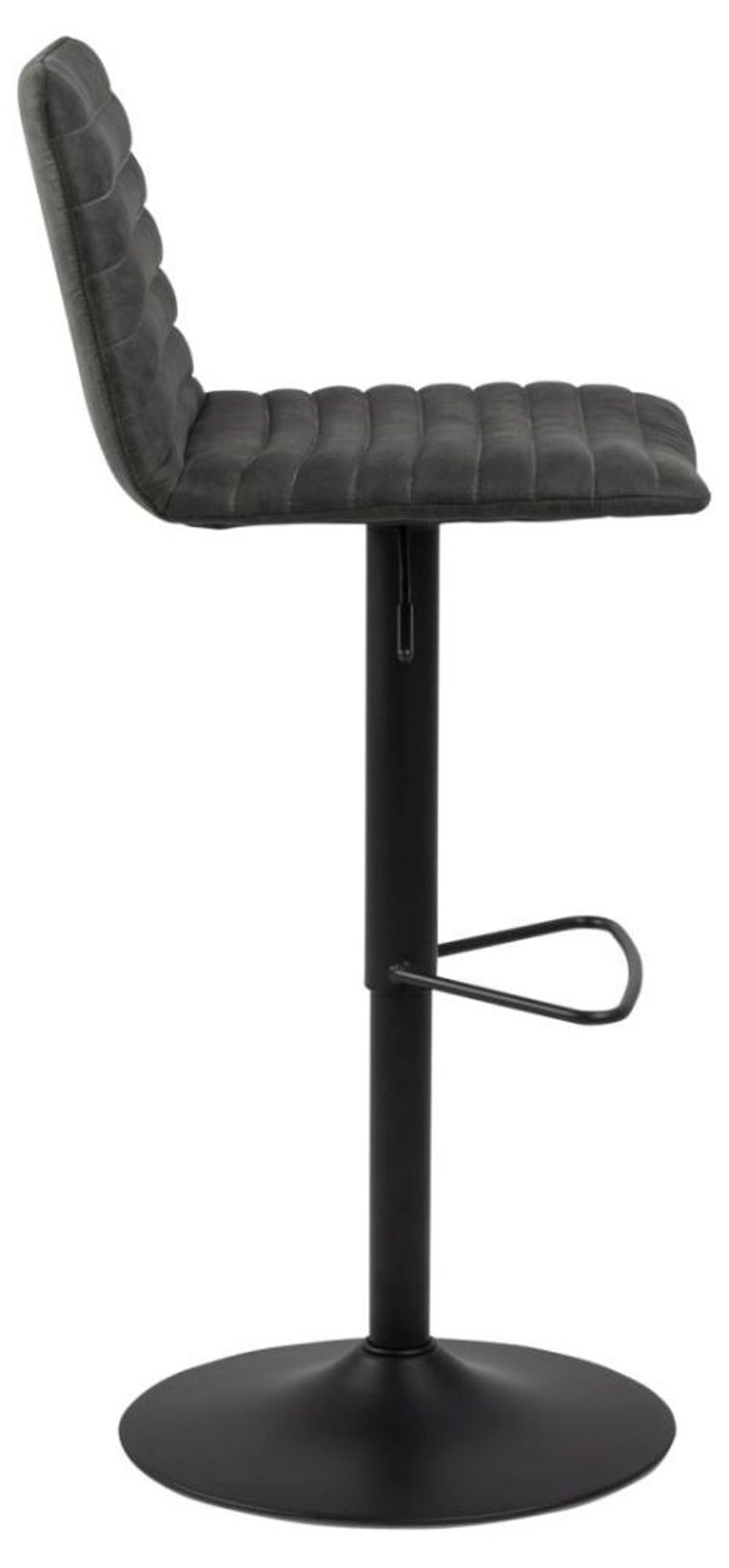 2 x Kimmy Anthracite Fabric Gas Lift Bar Stool | Choice Furniture ...