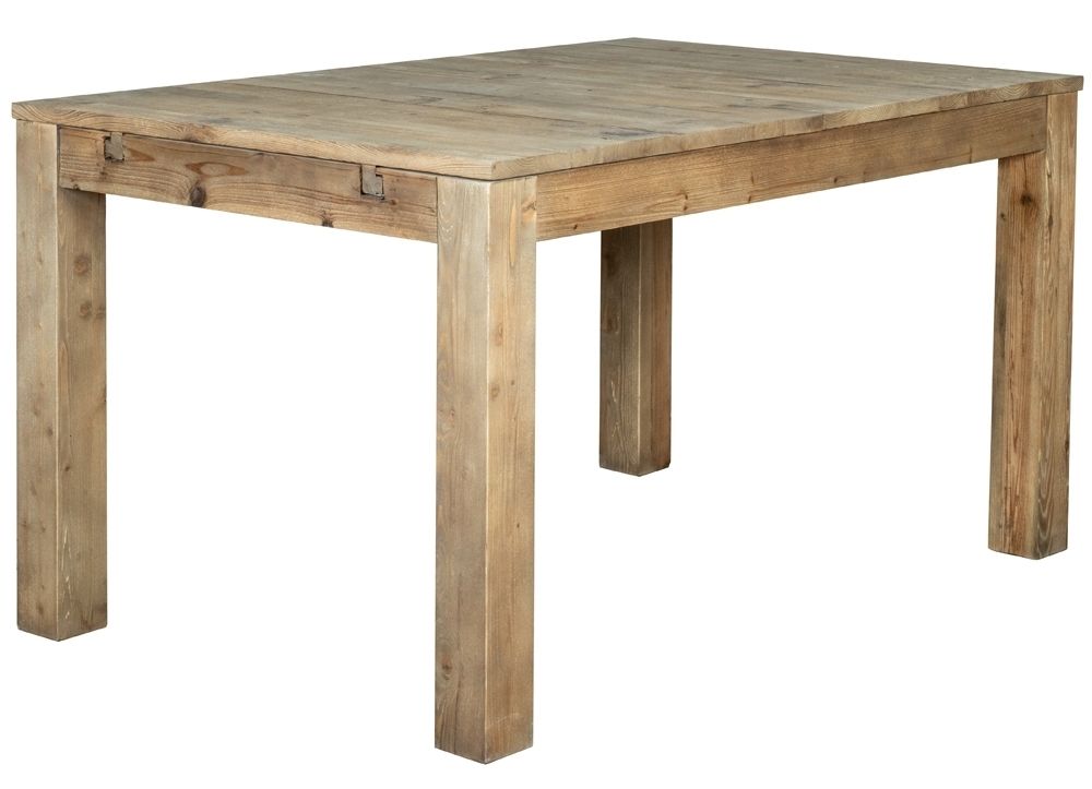 Langley Reclaimed Pine 4-6 Seater Extending Dining Table - 140cm-180cm ...