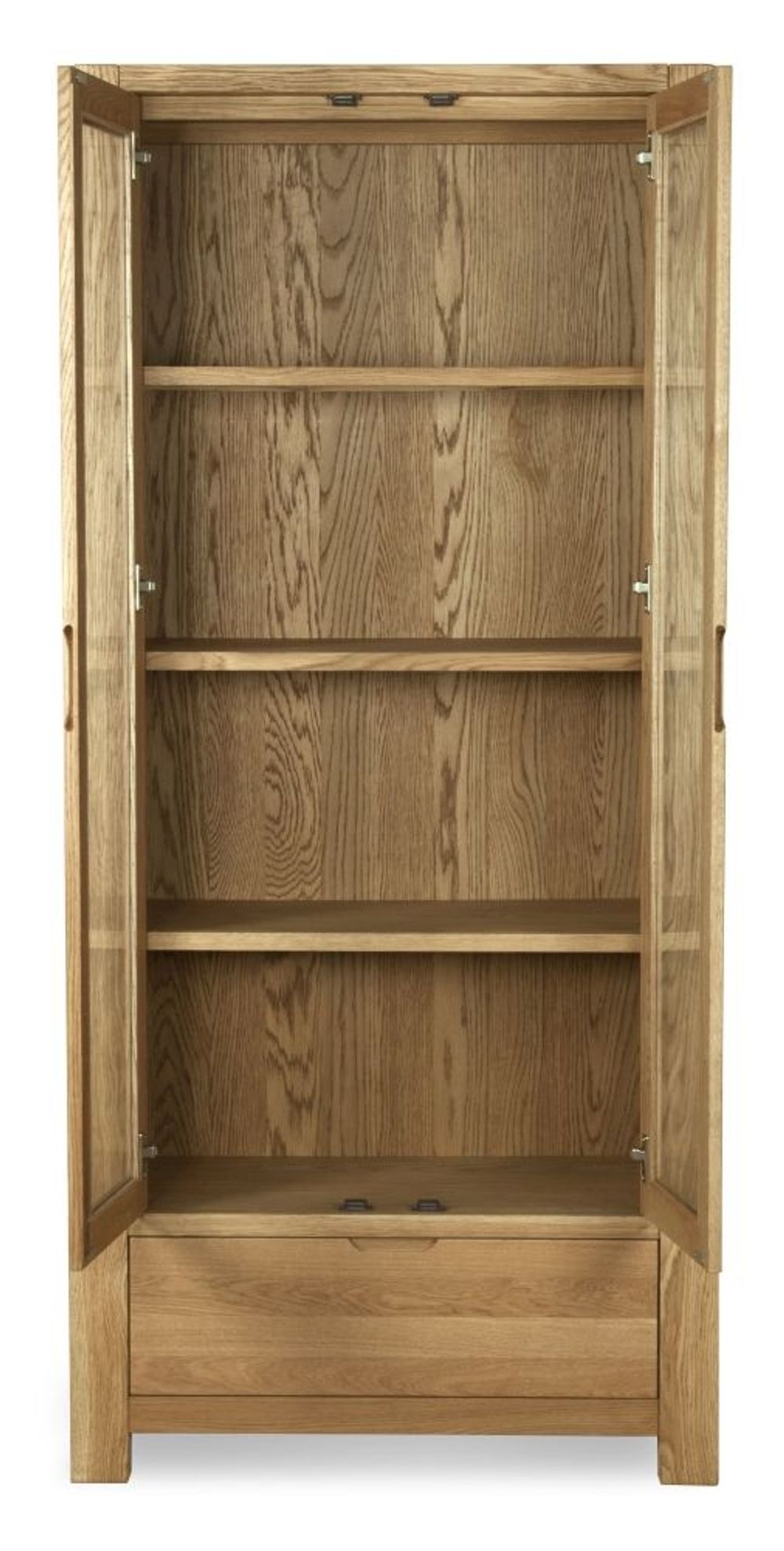 Bergen Oak Display Unit - 2 Doors 1 Drawer | Choice Furniture Superstore UK