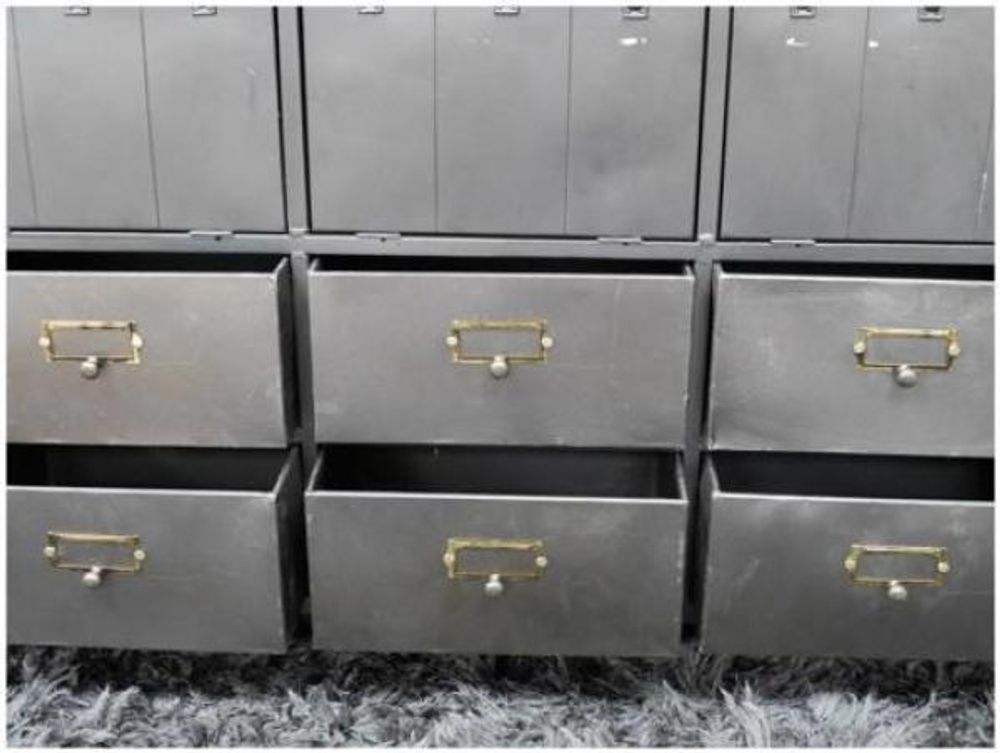 Dutch Industrial Metal Storage Unit - 6573 | Choice Furniture Superstore UK