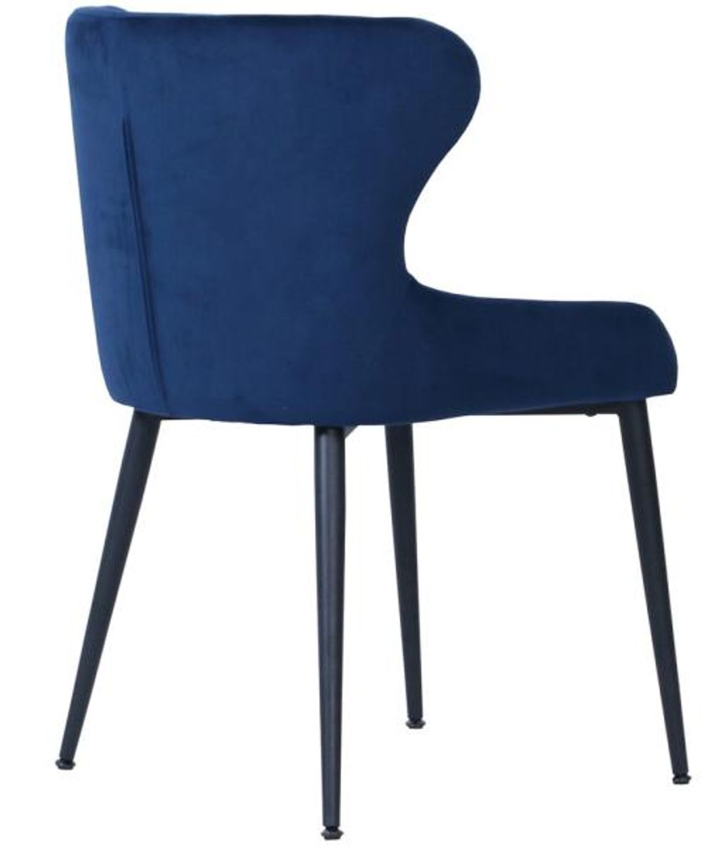 2 x Langley Blue Fabric Dining Chair | Choice Furniture Superstore UK