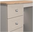 Sussex Cashmere and Oak Effect 3 Drawer Single Dressing Table | CFS UK