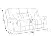 Dylan Grey Fabric 3 Seater Electric Recliner Sofa | Choice Furniture ...