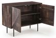 Clearance - Highgrove Fluted 2 Door Sideboard in Walnut Finished Mango ...