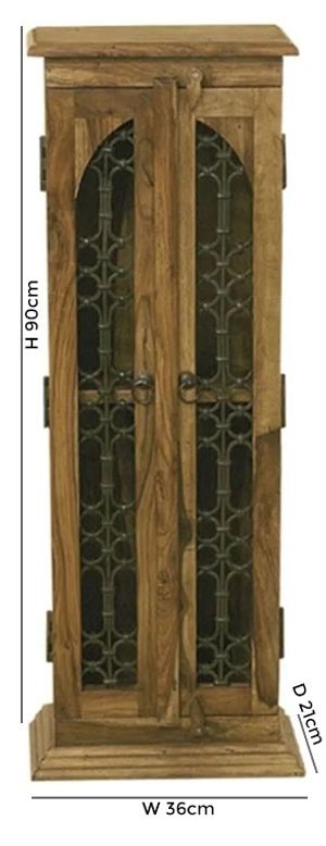 Thacket Sheesham Wood CD DVD Rack - CFS UK