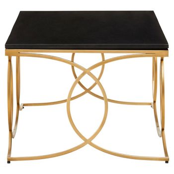 Kia Black Marble and Gold Metal Coffee Table | Choice Furniture ...