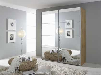 Rauch Quadra Full Mirrored Sliding Wardrobe Variation Available CFS UK