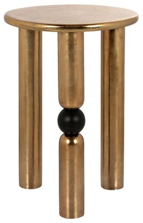 Marshall Gold Round Side Table | Choice Furniture Superstore UK