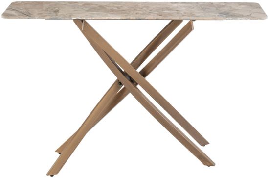 Fendi Brown Sintered Stone Console Table | Choice Furniture Superstore UK