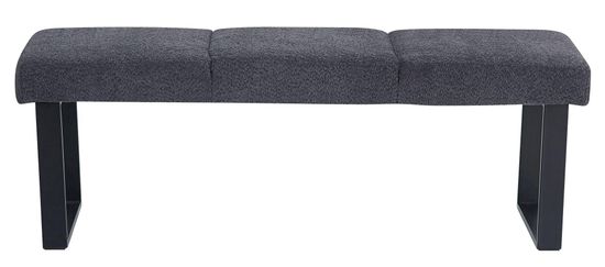 Bronx Dark Grey Fabric Dining Bench | Choice Furniture Superstore UK