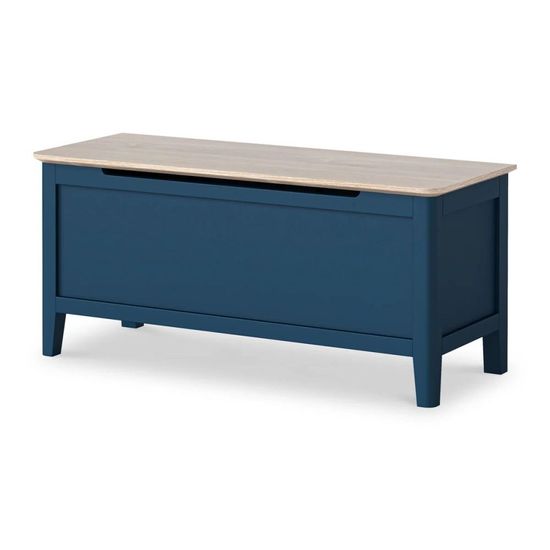 Marlow Blue Painted Blanket Box | Choice Furniture Superstore UK