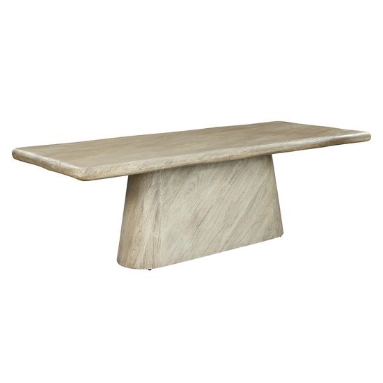 Libra Arena Natural Acacia Wood 8 Seater Pedestal Dining Table - 200cm | CFS UK