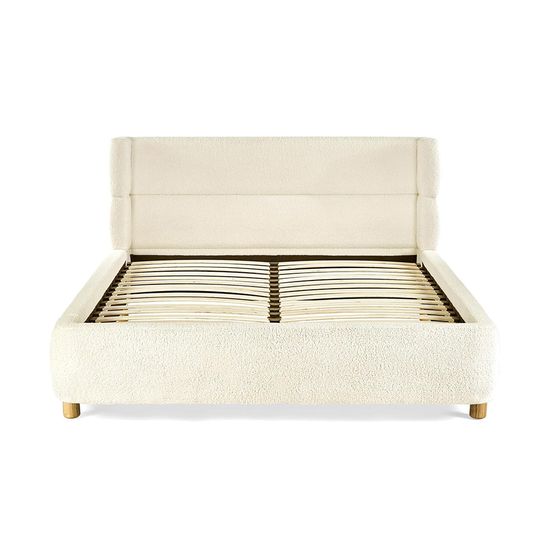 Oberon Cream Fabric Bed - Sizes Available | Choice Furniture Superstore UK