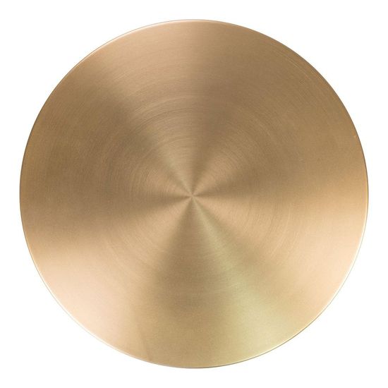 Clearance - Lecco Gold Metal Round Side Table with Marble Base ...