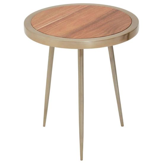 Almora Natural Acacia Wood Small Round Side Table | Choice Furniture ...