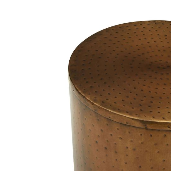 Arti Antique Brass Effect Round Side Table | Choice Furniture Superstore UK