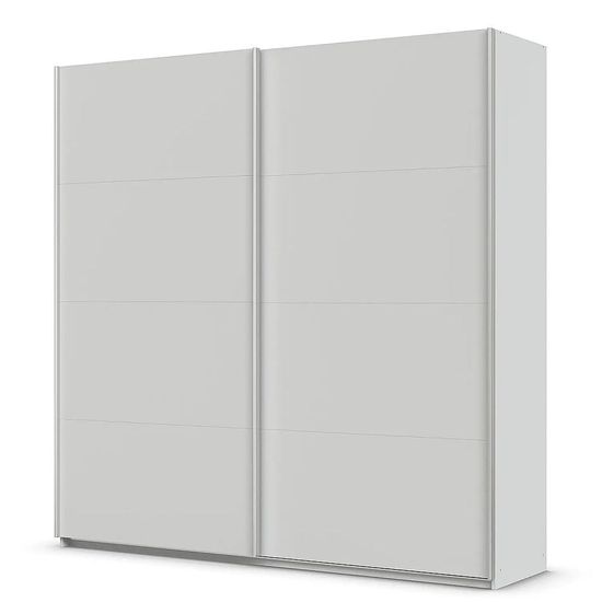 Rauch Quadra 226cm 2 Door Sliding Wardrobe - Silk Grey | CFS UK
