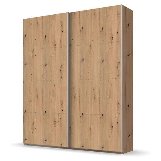 Rauch Beluga Extra 137cm 2 Door Sliding Wardrobe - Artisan Oak | CFS UK