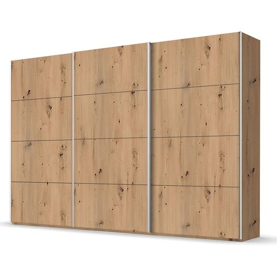 Rauch Beluga Extra 361cm 3 Door Sliding Wardrobe - Artisan Oak | CFS UK