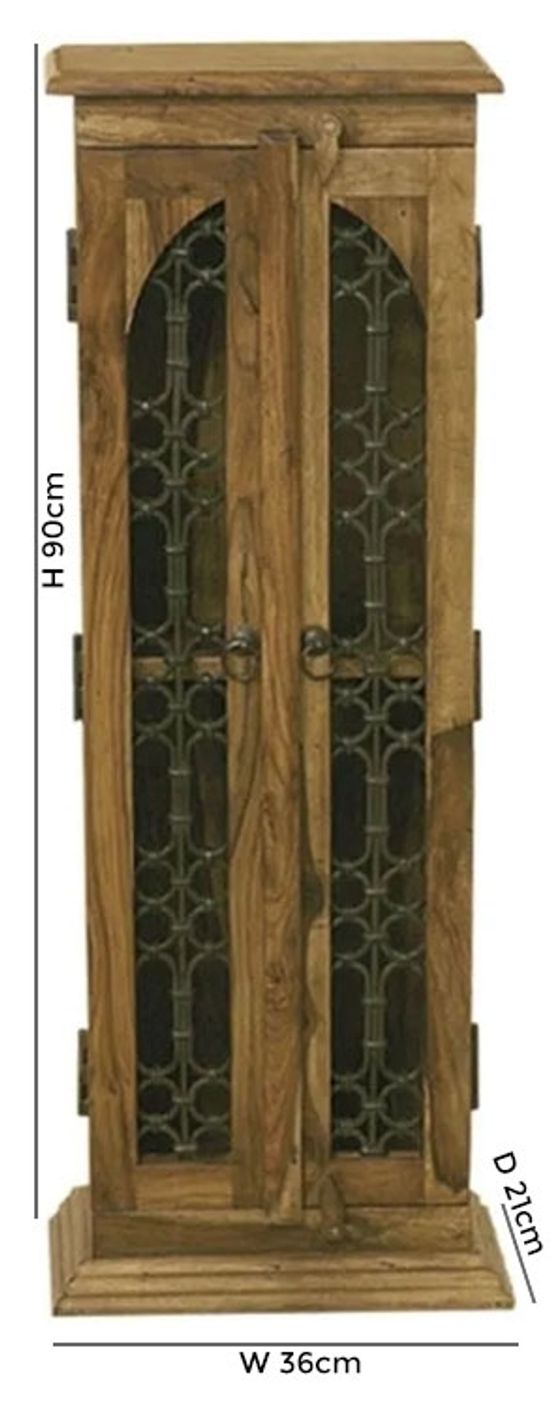 Thacket Sheesham Wood CD DVD Rack | Choice Furniture Superstore UK