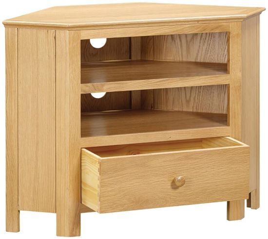 Arlington Oak 90cm Corner TV Unit | Choice Furniture Superstore UK