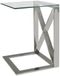 Zenith Glass and Chrome Sofa Table | Choice Furniture Superstore UK