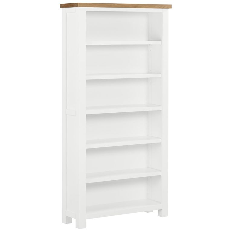 Lundy White Painted Tall Bookcase | Choice Furniture Superstore UK