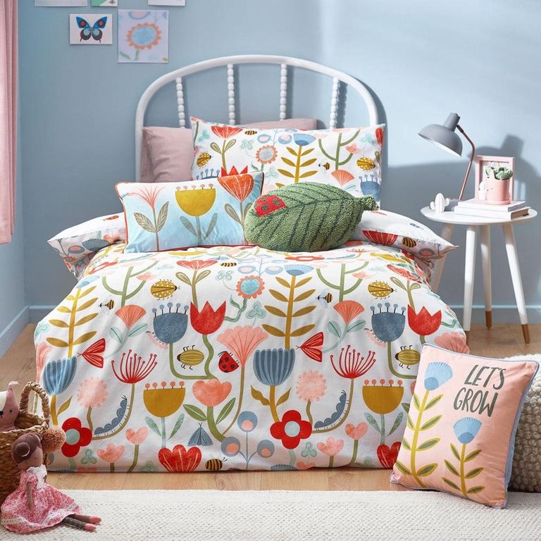 Little Furn Nature Multi Coloured Floral Duvet Cover Set | CFS UK