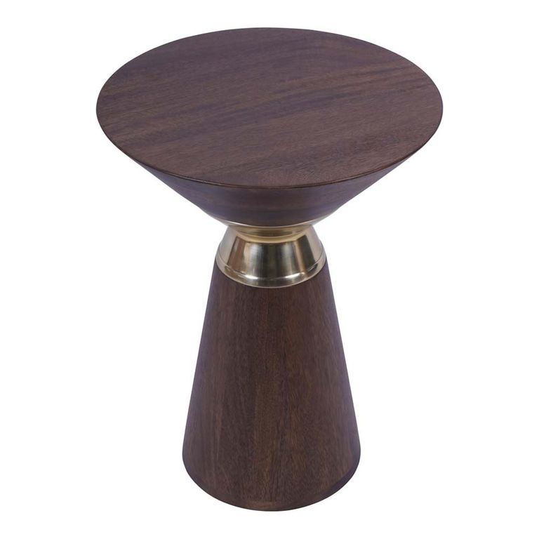 Libra Amalfi Wooden Round Side Table | Choice Furniture Superstore UK