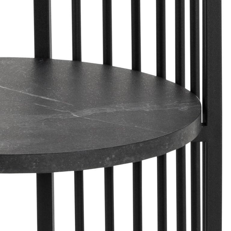 Strington Black Marble Round Coffee Table | Choice Furniture Superstore UK