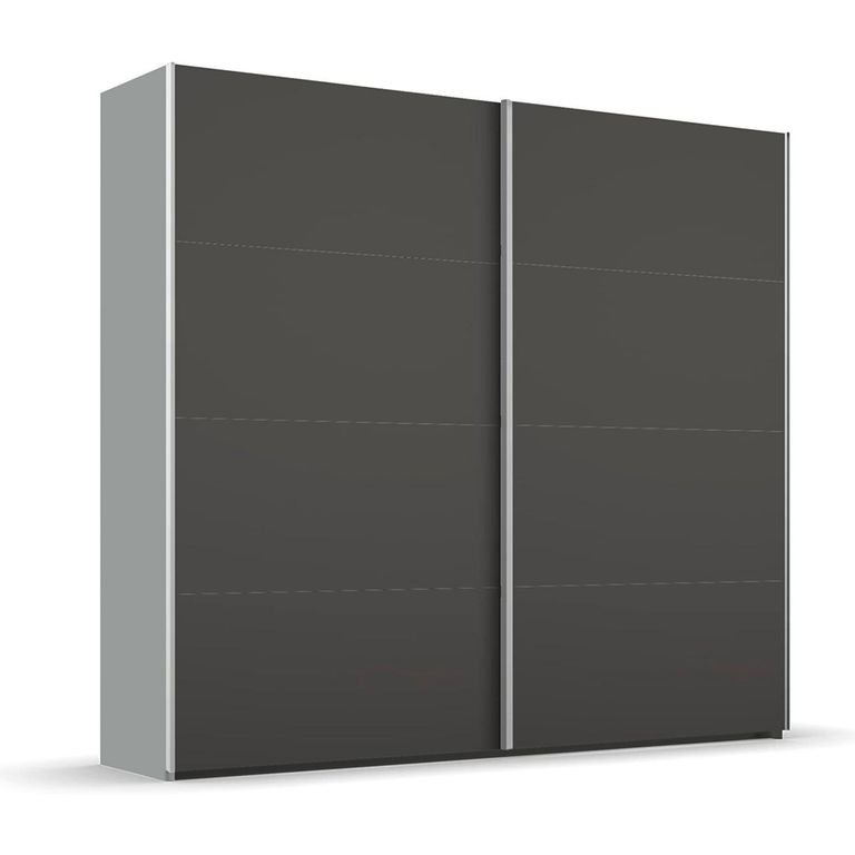 Rauch Beluga Extra 226cm 2 Door Sliding Wardrobe - Silk Grey and ...